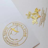 China Custom Waterproof Metal Wine Labels 3D Embossed Gold Foil - 500pcs MOQ with 5-7 Day Production for sale