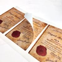 China Custom Double Layer Anti-Counterfeit Wine Labels - Waterproof Handcrafted Stickers, 500pcs MOQ, 5-7 Day Production for sale