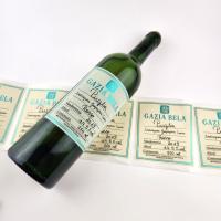 China Custom Velvet Fabric Flocking Labels with Gold Printing - 500pcs Minimum Order, 5-7 Day Production for sale