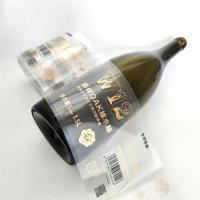 China Custom Transparent Waterproof Self-Adhesive Wine Bottle Labels - 500pcs MOQ, 5-7 Day Delivery for sale