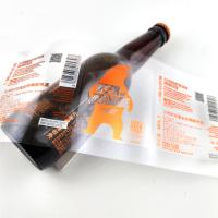 China Custom Transparent Waterproof Wine Labels with Gold Foil & Embossing - 500pcs MOQ, 5-7 Day Delivery for sale