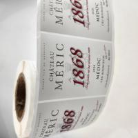 China Custom Waterproof Wine Bottle Labels with Strong Adhesive - 500pcs MOQ, 5-7 Day Production for sale