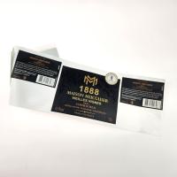 China Custom Gold Foil Wine Bottle Labels with 3D Debossing - Waterproof 500pcs Minimum Order - 5-7 Day Delivery for sale