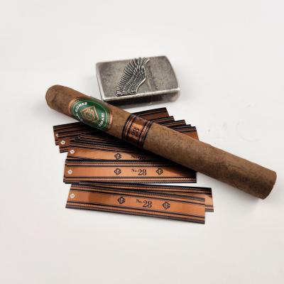 China Custom Cigar Labels - Eco-Friendly Waterproof Self-Adhesive with Gold Foil & Embossing | 500pcs MOQ for sale