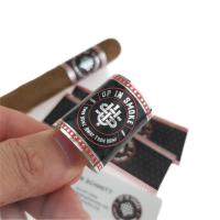 China Custom Waterproof Cigar Labels with Gold Foil Stamping - 500pcs MOQ, 5-7 Day Production for Weddings & Events for sale