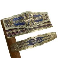 China Custom Waterproof Cigar Labels with Gold Foil Stamping - 500pcs MOQ, 5-7 Day Production for Weddings & Events for sale