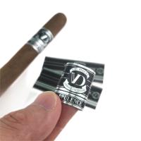 China Custom Waterproof Cigar Labels with Gold Foil & Embossing - 500pcs MOQ, 5-7 Day Delivery for sale