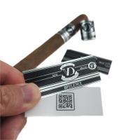 China Custom Waterproof Cigar Labels with Gold Foil & Embossing - 500pcs MOQ, 5-7 Day Delivery for sale