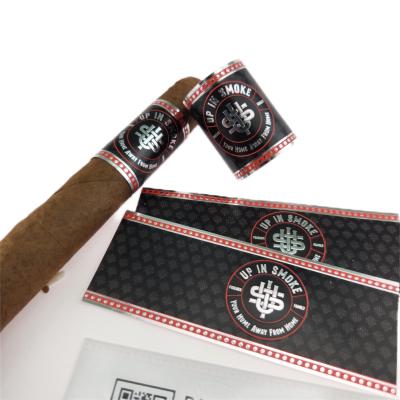 China Custom Luxury Cigar Labels with Embossed Texture & Gold Foil - Waterproof Self-Adhesive 500pcs MOQ for sale