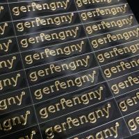 China Custom Electroplated Metal Letter Labels - Gold Nickel 3D Embossed Tags for Perfume & Candle Packaging | 500pcs MOQ, 5-7 Day Lead Time for sale
