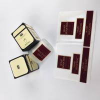 China Custom Velvet Candle Labels with Gold Foil Double-Layer Process - 500pcs MOQ, 5-7 Day Delivery for sale