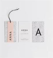 China Custom Kraft Paper Clothing Hangtags 500pcs Minimum with Waterproof Anti-Counterfeit Technology and Gold Foil Stamping for sale
