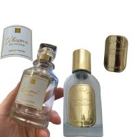 China Custom Gold Metal Finish Candle Labels 500pcs Minimum with Waterproof Aluminum Material and Custom Size Options for sale