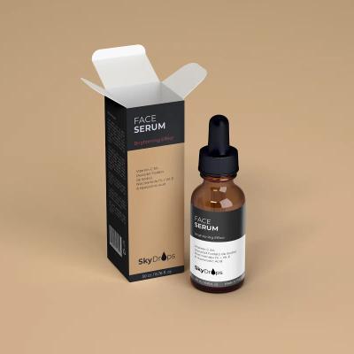 China Custom 30ml 50ml Luxury Skincare Paper Boxes - Eco-Friendly Cosmetic Packaging with 500pcs MOQ for sale
