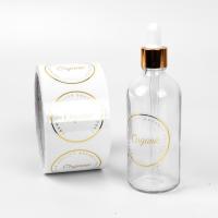 China Custom Cosmetic Bottle Label Stickers - Waterproof Adhesive Labels with 500pcs MOQ and 5-7 Day Production for sale