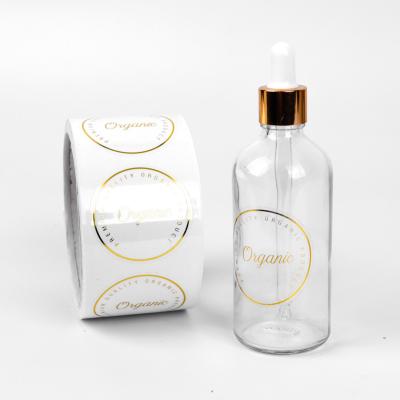 China Custom Cosmetic Bottle Label Stickers - Waterproof Adhesive Labels with 500pcs MOQ and 5-7 Day Production for sale