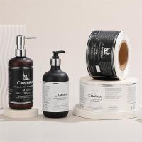 China Custom Synthetic Paper Labels 500pcs Minimum Order Waterproof Adhesive for Shampoo Bottles Cosmetic Packaging for sale