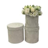 China Custom Pink Round Gift Box with Leather Handle - 500pcs MOQ, 5-7 Day Production for Flowers, Candy & Wedding Favors for sale
