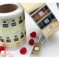China Custom Metallic Embossed Perfume Labels 500pcs MOQ with Waterproof Material for Fragrance & Aromatherapy Products for sale