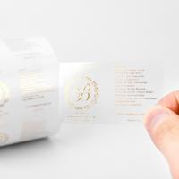 China Custom Transparent Waterproof Labels for Skincare & Essential Oil Bottles - 500pcs MOQ with 5-7 Day Delivery for sale
