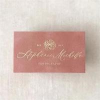 China Pink Gold Foil Thank You Cards & Stickers - 250gsm Premium Paper, 4 Design Patterns, Customizable Packaging for Small Businesses for sale