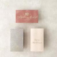 China Custom 250gsm Thank You Cards & Business Card Printing with Foil Stamping - 500pcs MOQ, 5-7 Day Production for sale