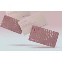 China Custom Velvet Business Cards 500pcs Minimum Order with 5-7 Day Production - CMYK Printing for Holiday & Corporate Events for sale