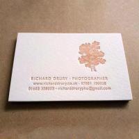 China Luxury Soft Touch Business Cards with Gold Foil & Raised Coating - 500pcs MOQ, Custom Sizes Available for sale