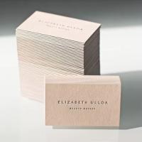 China Luxury Soft Touch Business Cards with Gold Foil & Raised Coating - 500pcs MOQ, Custom Sizes Available for sale