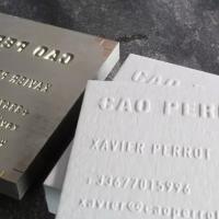 China Custom Gold Foil Greeting Cards & Business Cards with Embossed Hard Paper - 500pcs MOQ, 5-7 Day Delivery for sale