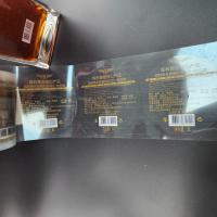 China Custom Transparent Wine Bottle Labels - Waterproof 3D Embossed with Gold Foil, MOQ 500pcs, 5-7 Day Delivery for sale