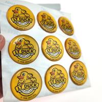 China Custom Epoxy Stickers with 3D High-Gloss Finish - 500pcs Minimum Order, Waterproof & UV-Resistant for sale