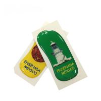 China Custom Round 3D Epoxy Stickers with 300 DPI Resolution - Waterproof Business Logo Labels for Branding and Marketing for sale
