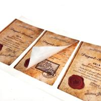China Custom Red Wine Bottle Label Waterproof Adhesive Private Logo Brand Product Packaging Label Printing for sale