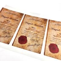 China Custom Red Wine Bottle Label Waterproof Adhesive Private Logo Brand Product Packaging Label Printing for sale