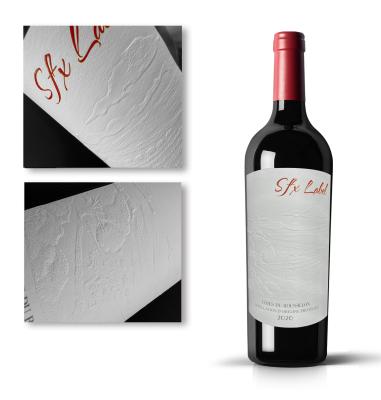China Custom Waterproof Self-Adhesive Wine Labels 500pcs Minimum Order with 5-7 Day Production Time for sale