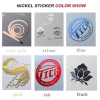 China Custom 3D Electroplated Gold Nickel Metal Labels - 500pcs MOQ with 5-7 Day Lead Time for Luxury Packaging for sale