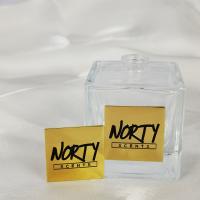 China Custom Aluminum Perfume Labels with 3D Embossing - 500pcs MOQ, 5-7 Day Delivery, Waterproof Metal Finish for sale