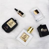 China Custom Gold Metal Perfume Bottle Labels - Aluminum Embossed Stickers with 500pcs MOQ and 5-7 Day Delivery for sale