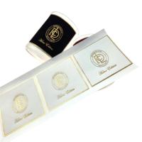 China Custom Velvet Sticker Labels with Gold Foil Embossing - 500pcs MOQ, 5-7 Day Delivery for Wine & Perfume Bottles for sale