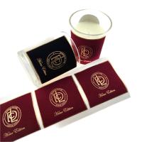 China Custom Gold Foil Embossed Aroma Bottle Labels - 500pcs MOQ, Waterproof 3D Effect for Perfume & Candle Packaging for sale