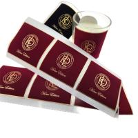 China Custom Gold Foil Embossed Aroma Bottle Labels - 500pcs MOQ, Waterproof 3D Effect for Perfume & Candle Packaging for sale