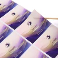 China Waterproof Eco-friendly Paper Vinyl Adhesive Metal Stickers , Perfume/Cosmetics Candle Packaging Labels for sale