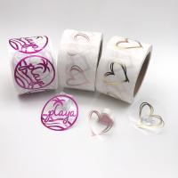 China 3D Embossed Metal Transfer Stickers in Silver Reflective Heat-Transfer Vinyl for Customized Shape Packaging Labels Candles for sale