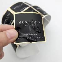 China Stickers Waterproof Vinyl Sticker Labels for Soap Candle Perfume Jar Packaging for sale