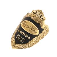 China Custom Metal Aluminum Wine Label Stickers with Embossed Design - 500pcs MOQ, 5-7 Day Production for sale