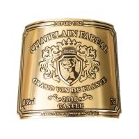 China Waterproof 3D Metal Wine Labels - Custom Laser Engraved with 500pcs MOQ and 5-7 Day Production for sale