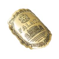 China Waterproof 3D Metal Wine Labels - Custom Laser Engraved with 500pcs MOQ and 5-7 Day Production for sale