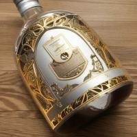 China Customized Gold Foil Stamping Wine Label for Whiskey Bottle Packaging for sale