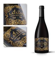 China High-grade Embossed Curved Eco-friendly Aluminum Metal Wine Label Sticker For Wine Bottle for sale